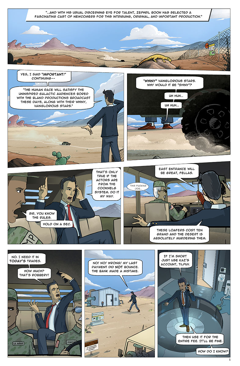 The Story - Area 51 Studios | Comic Book